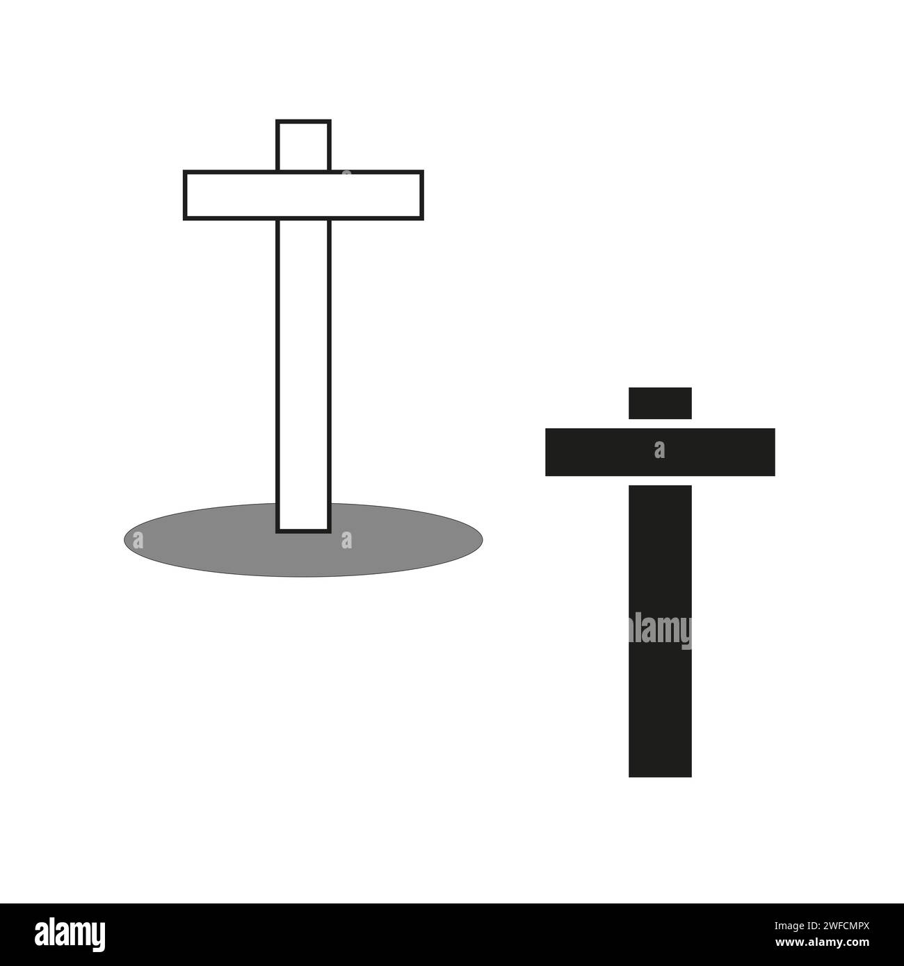 Crosses death cross Stock Vector Images - Alamy