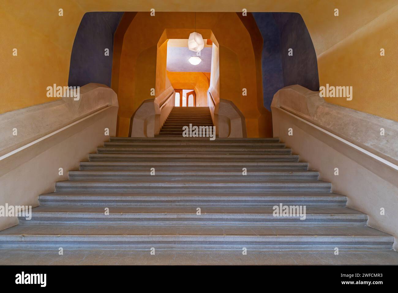 Interior of the Second Goetheanum, the world center for the ...