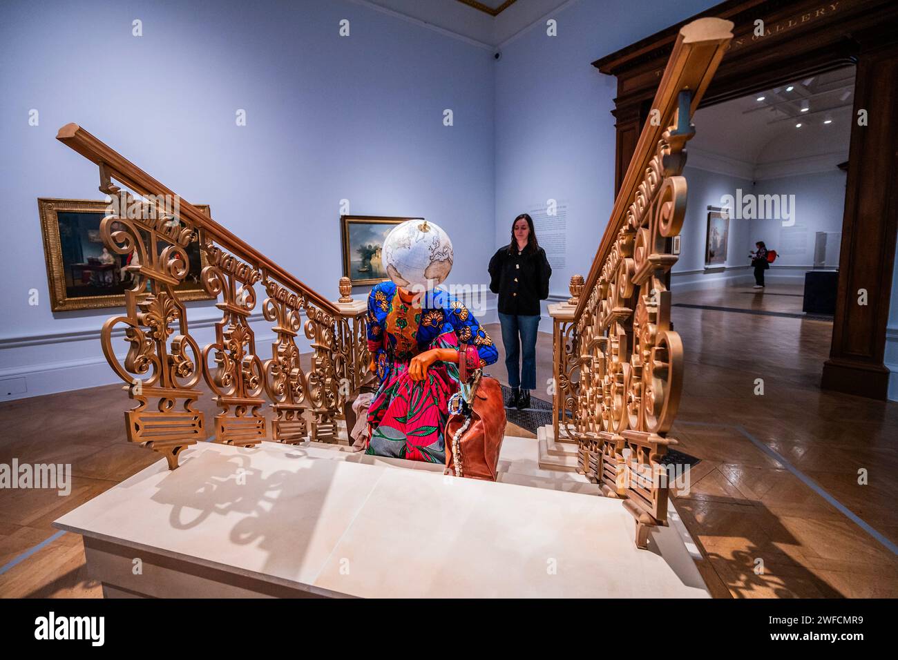 London, UK. 30th Jan, 2024. Yinka Shonibare CBE RA, Woman Moving Up ...