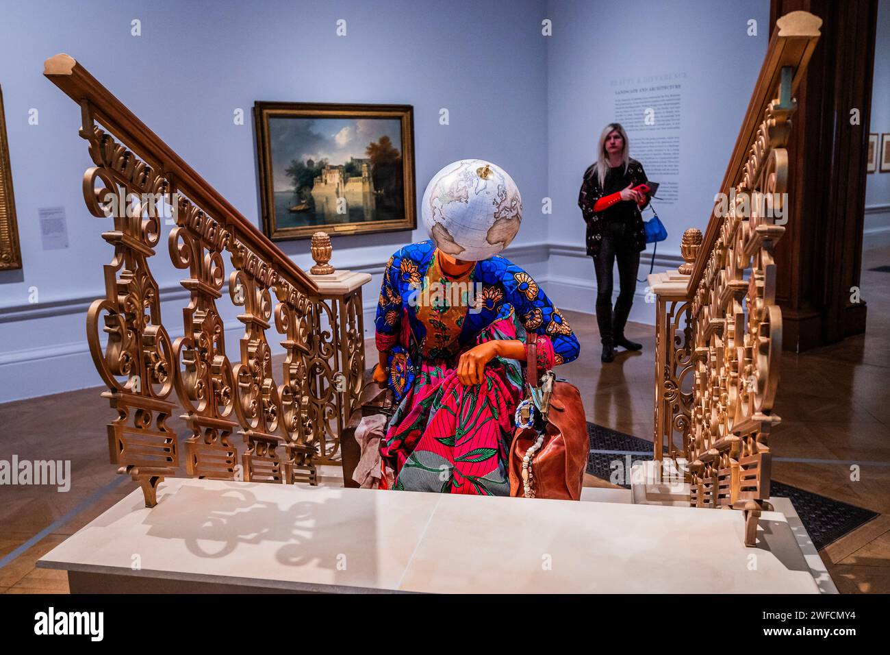 London, UK. 30th Jan, 2024. Yinka Shonibare CBE RA, Woman Moving Up ...