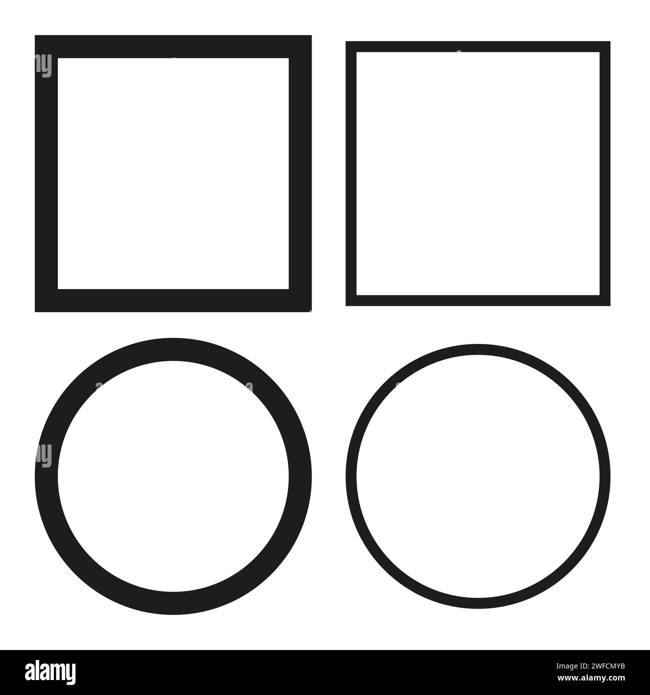 Squares circles frames. Vector illustration. Stock image. EPS 10 Stock ...