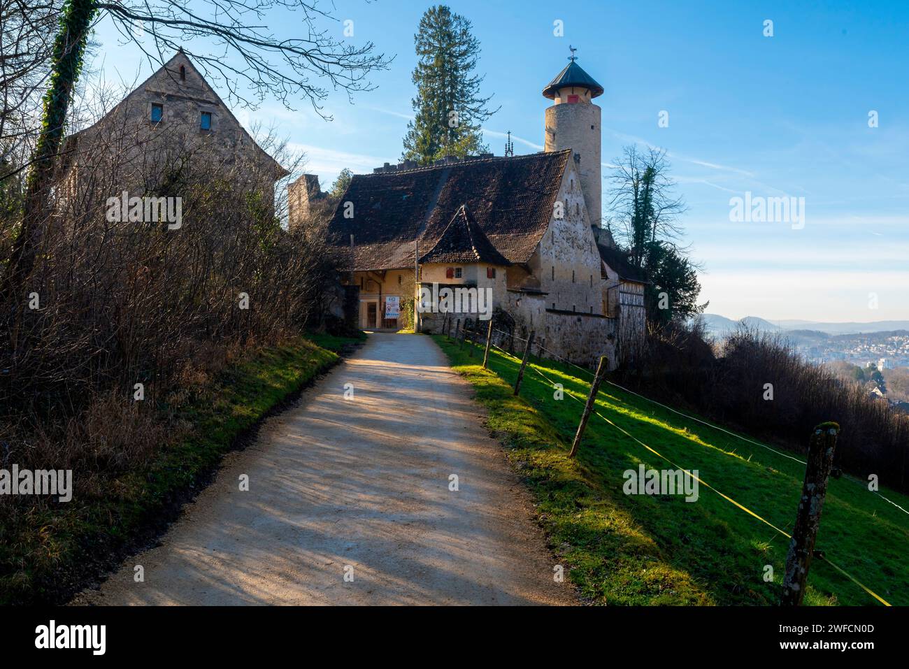Birseck Castle (Burg Birseck) is located in the municipality of ...