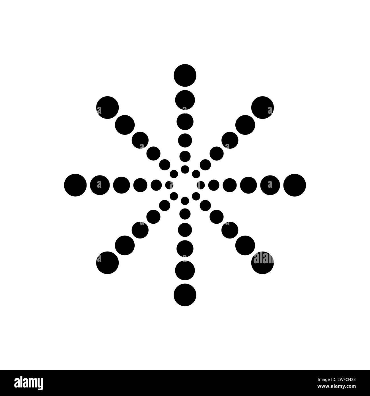 Radial dot burst dynamic Cut Out Stock Images & Pictures - Alamy