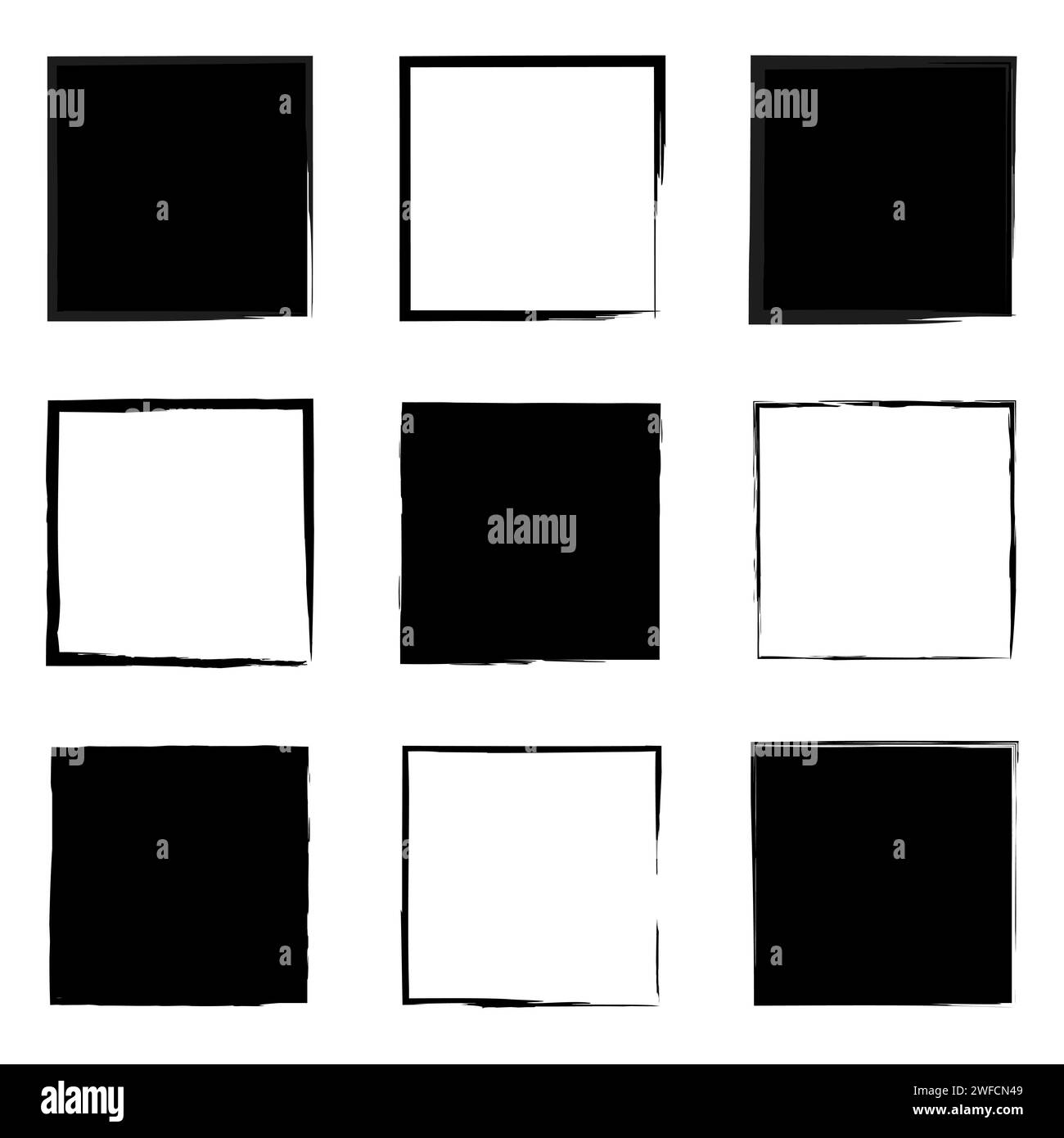 brush squares chess. Rectangle pattern. Vector illustration. Stock ...