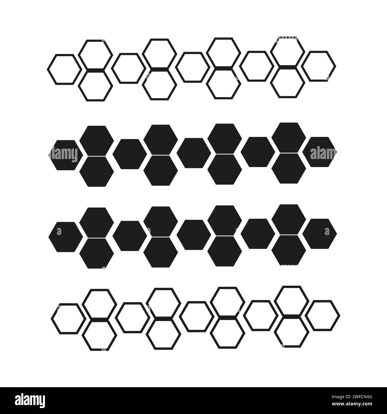brush hexagons honeycomb. Geometric texture. Vector illustration. stock image. EPS 10 Stock ...