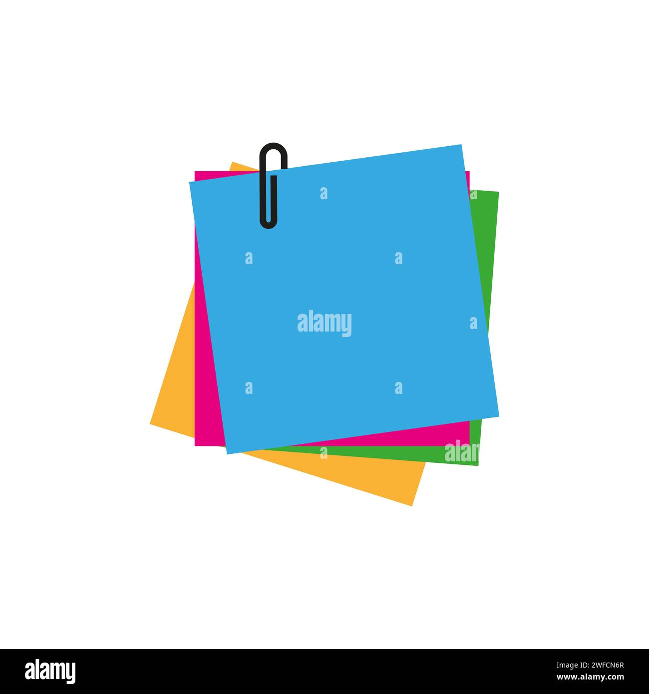 Yellow stick note paper vector vectors Cut Out Stock Images & Pictures ...