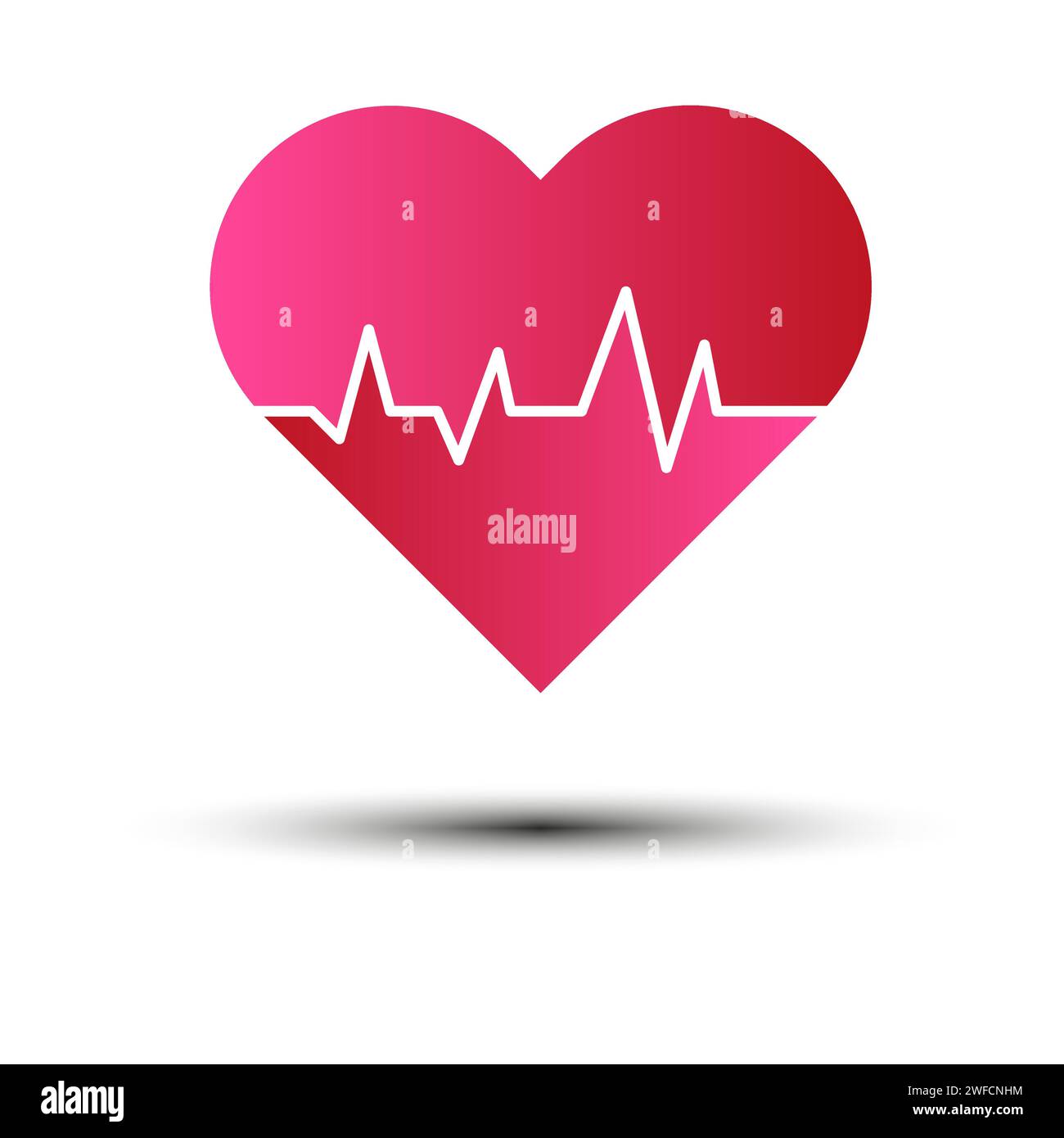 Heart cardio line. Health care. Red heart. Medical design. Vector ...