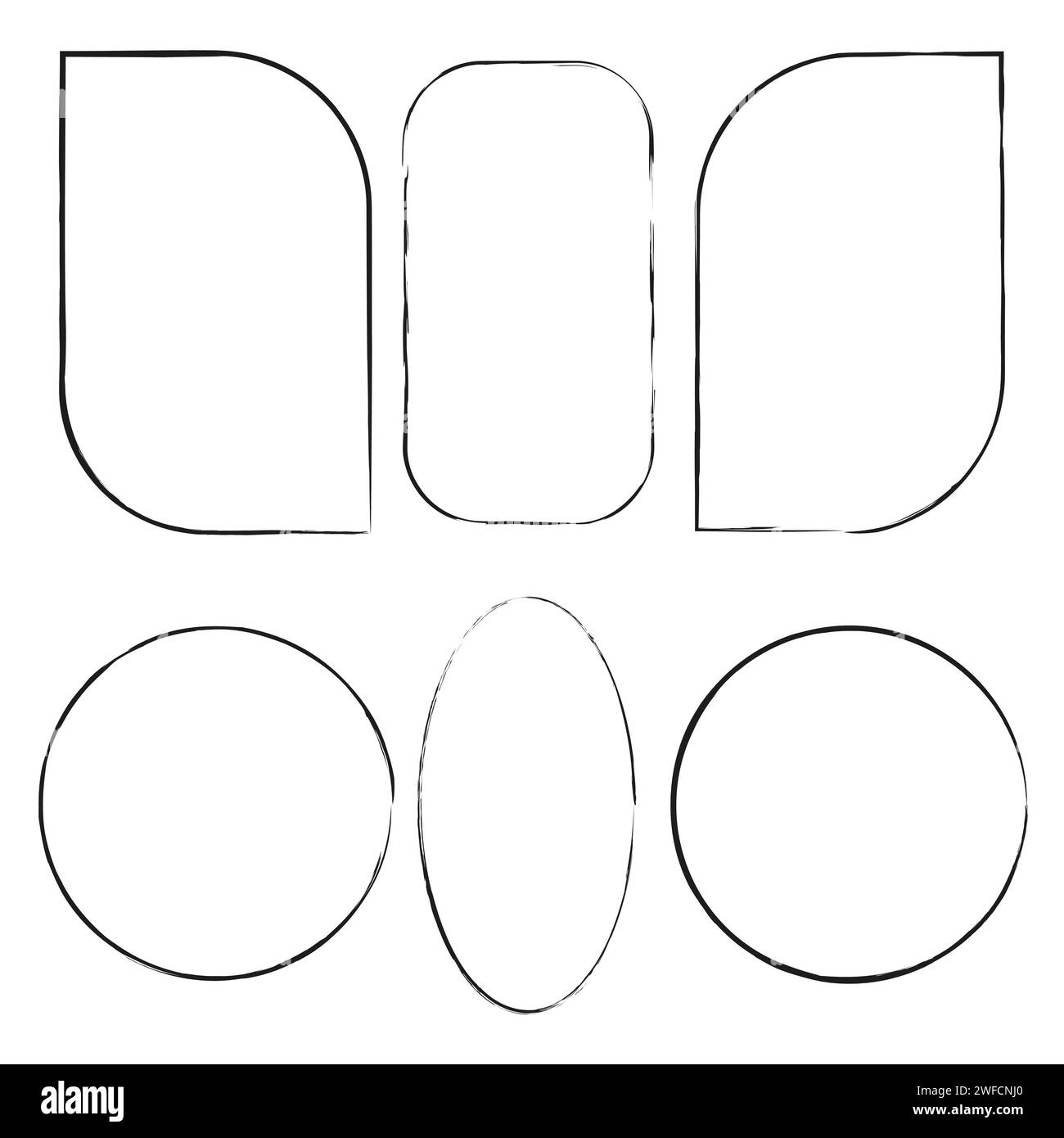 Exclusive frames, figures. Frames with rounded corners. frames in ...