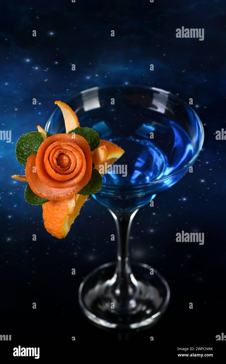 Art in orange- fruits carving. How to make to citrus garnish design for ...