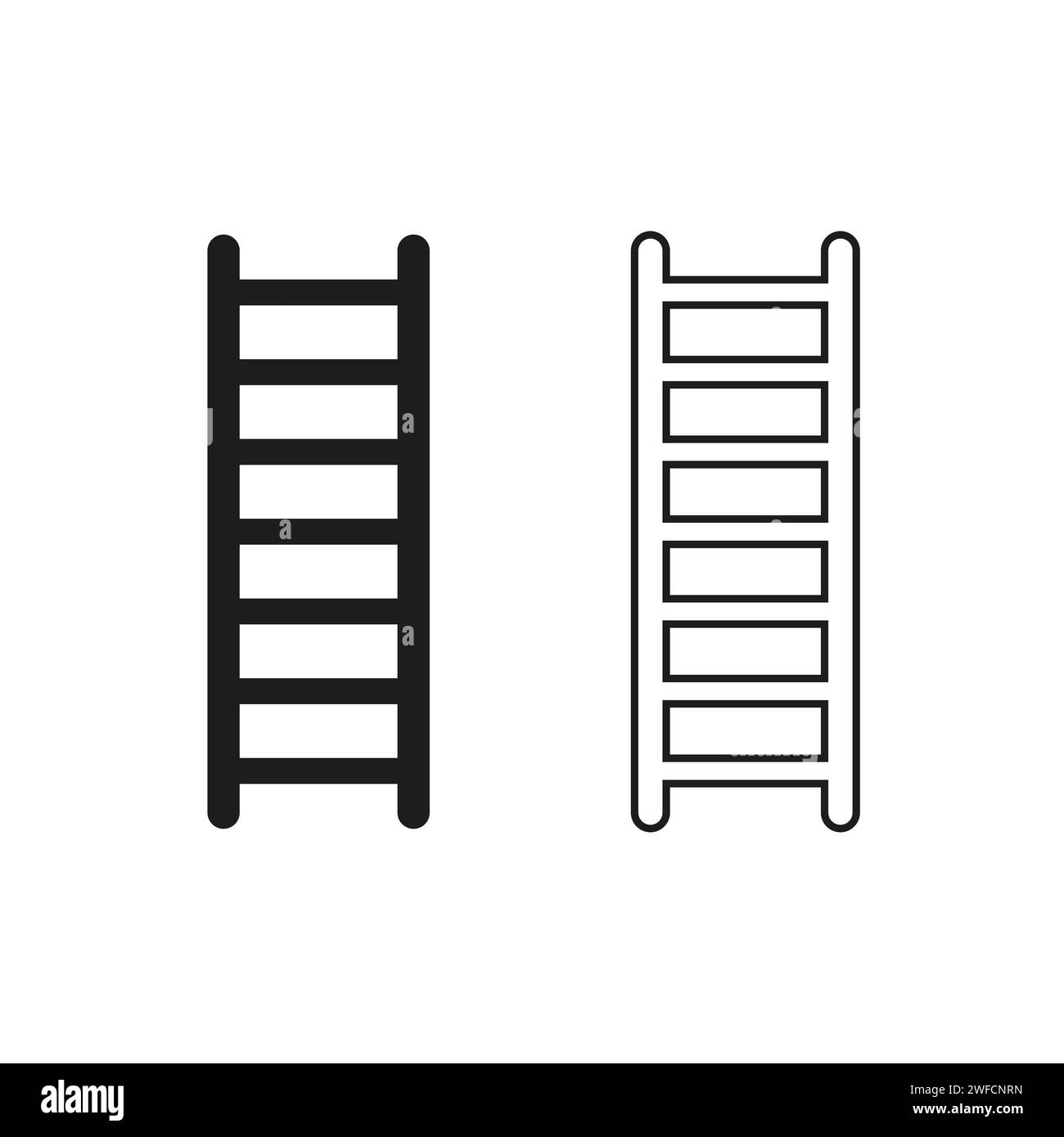 Wooden stairs icon. Wood texture. Vector background. Vector ...