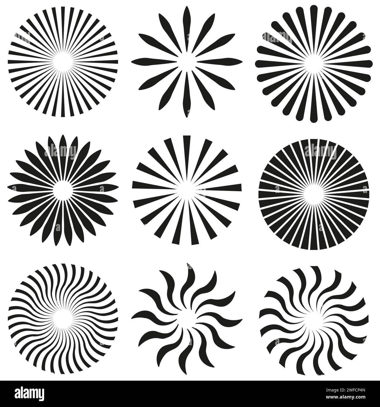 Power pattern circular Cut Out Stock Images & Pictures - Alamy