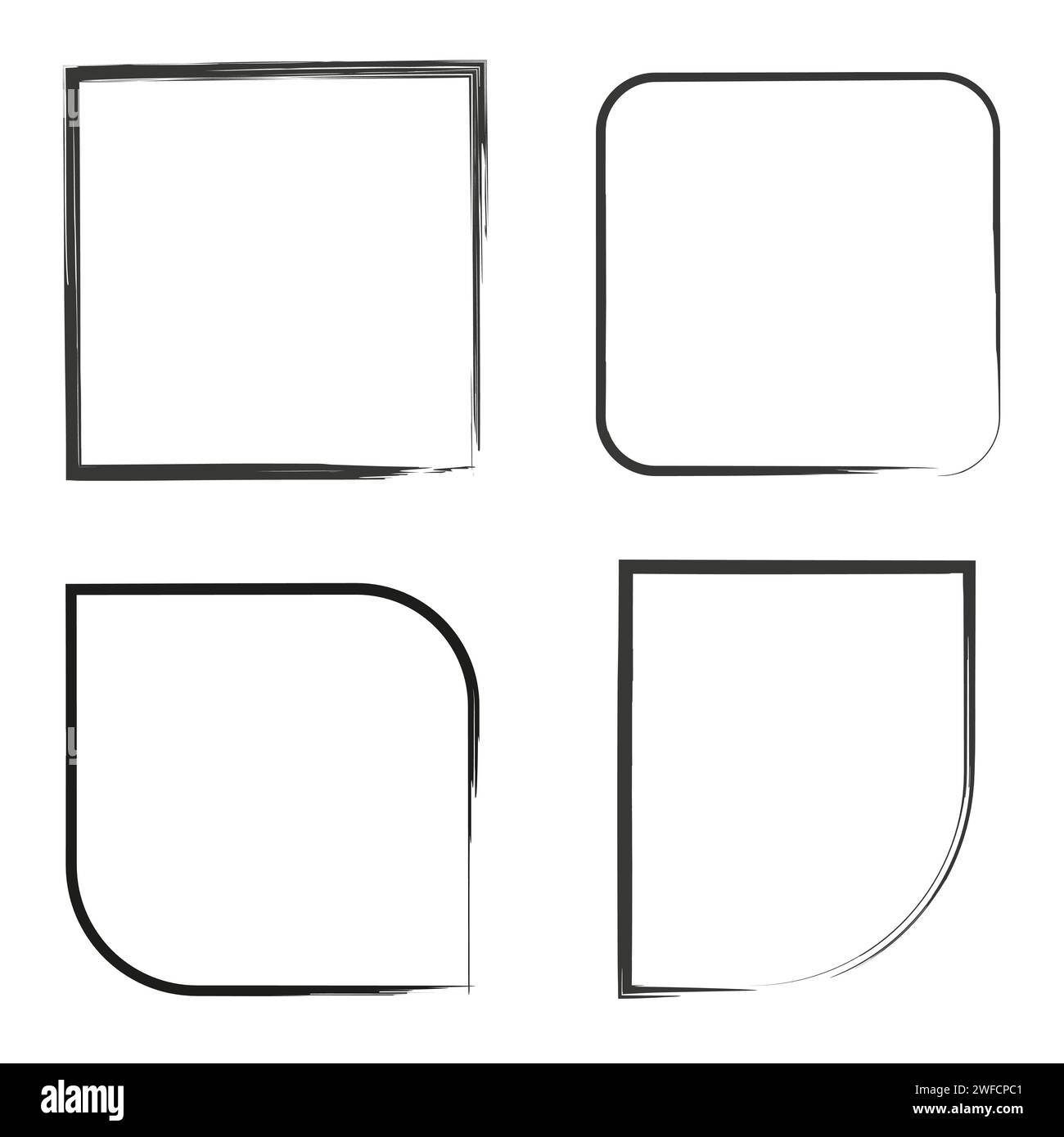 Rectangle rounded corners hi-res stock photography and images - Alamy