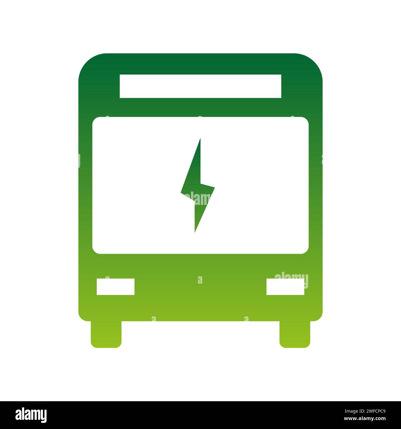 Flat green bus charging. Ecology concept. Vector illustration. stock image. EPS 10 Stock Vector ...