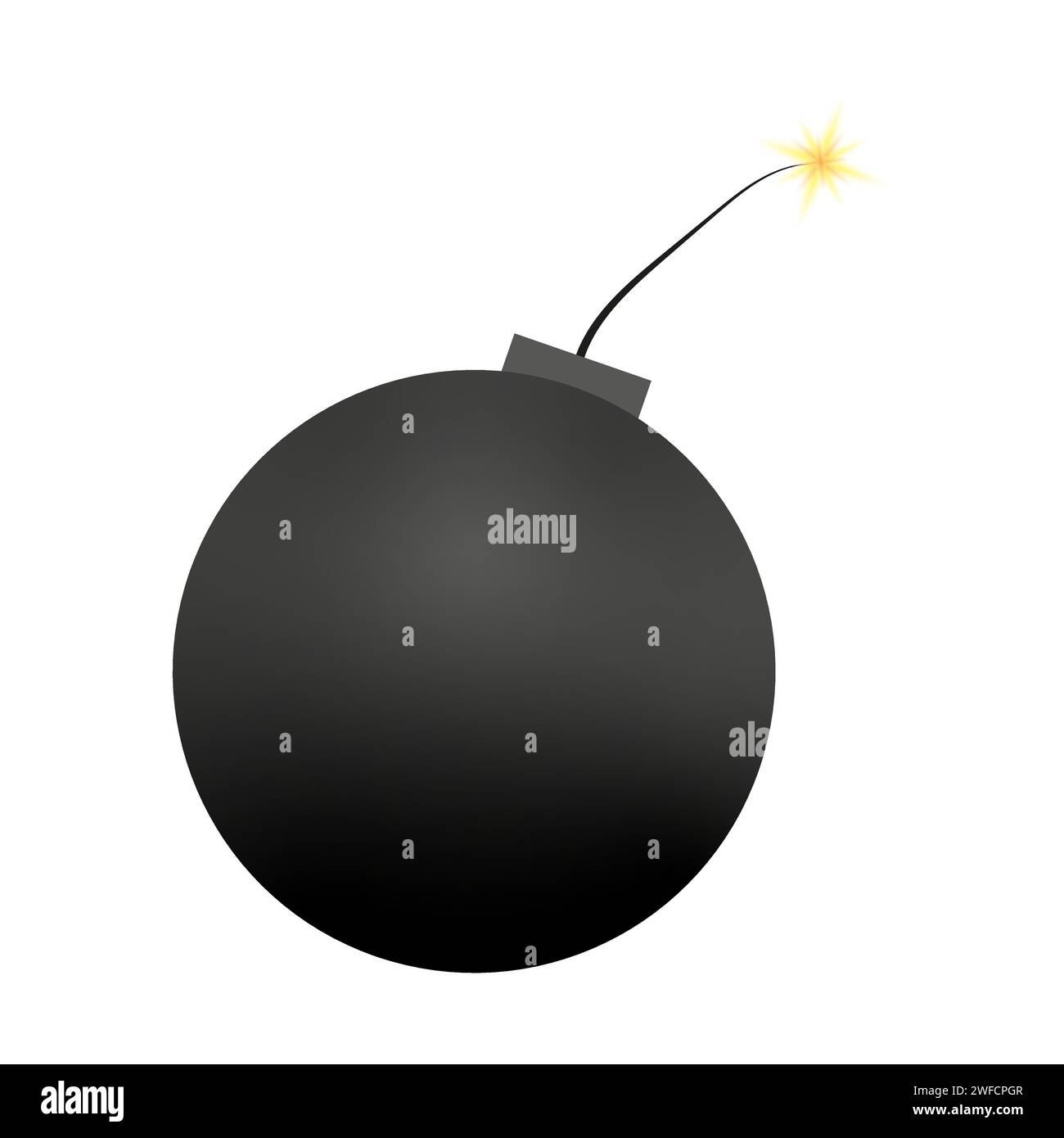 bomb for game design. Flat bomb. Ball icon. Vector illustration. stock ...