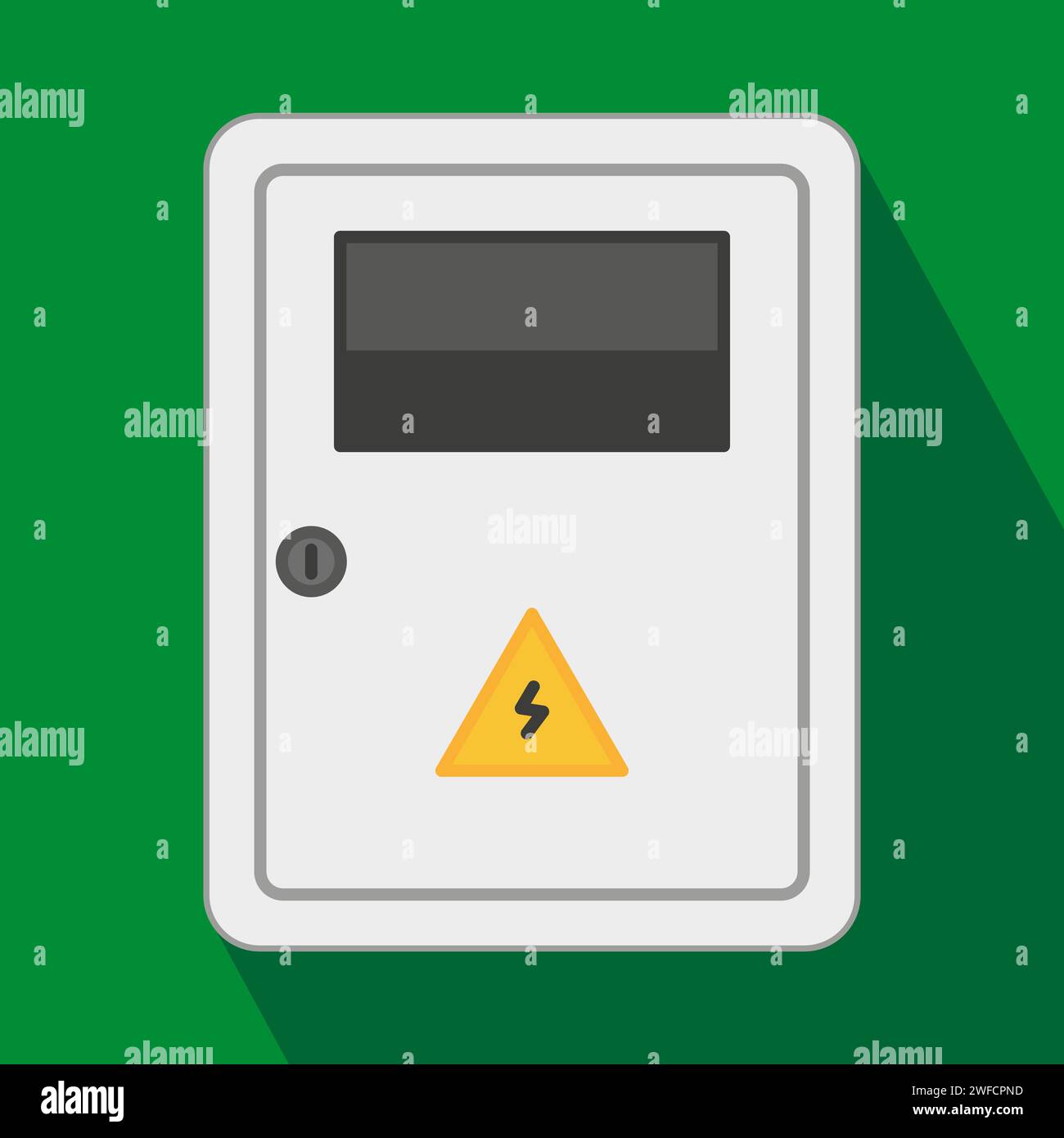 electric box icon. Electric power. Shield icon. Vector illustration ...