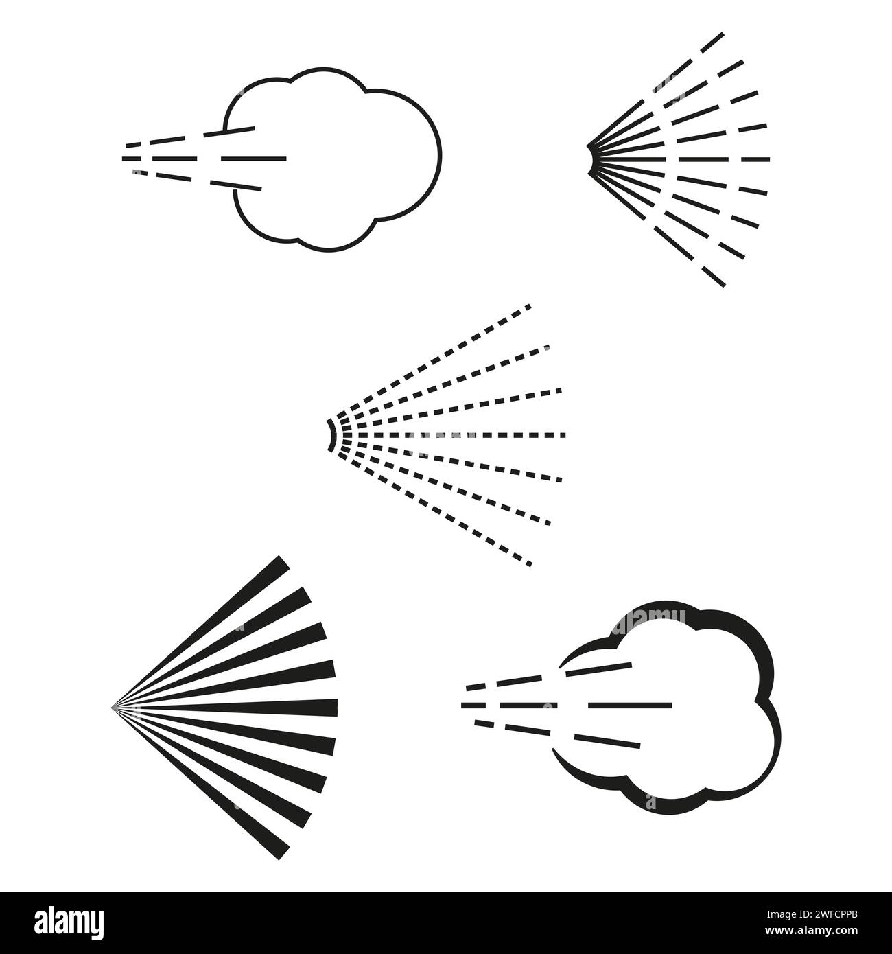 set scattering icons. Spray icons. Vector illustration. stock image ...