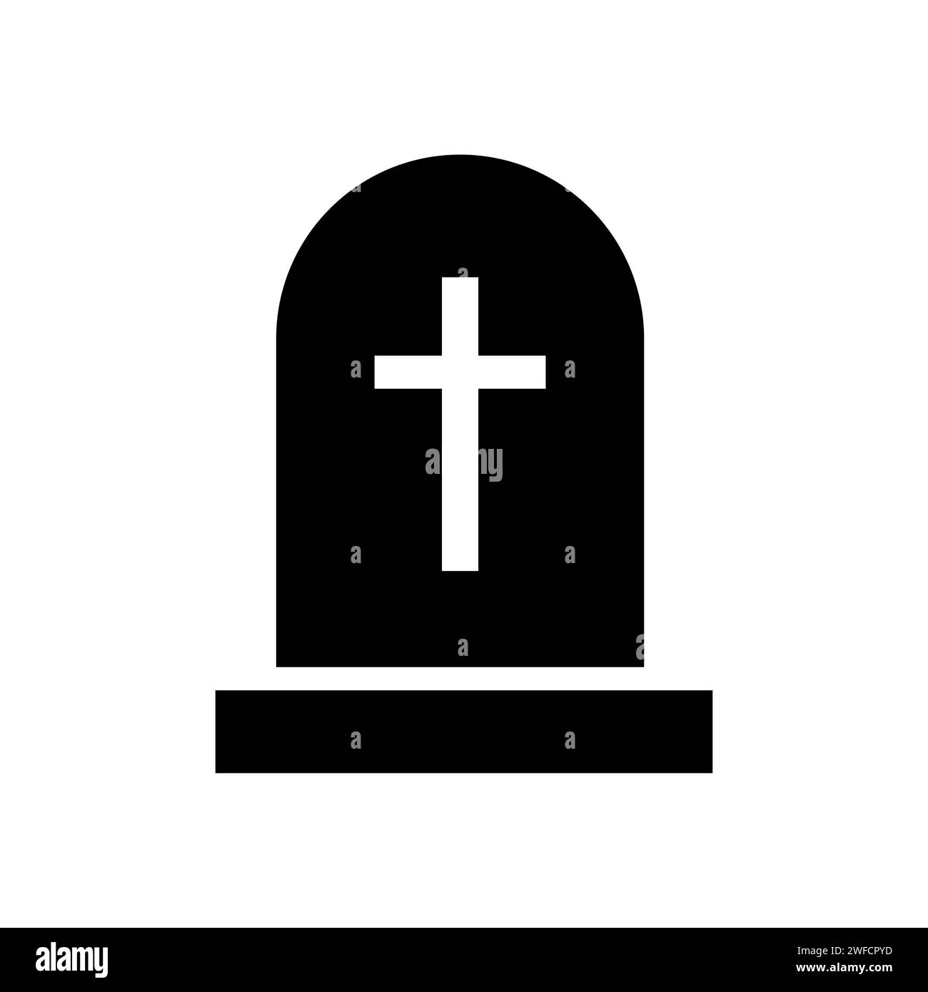 Grave stone icon. Peace symbol. Ancient stone. Vector illustration. Stock image. EPS 10 Stock ...