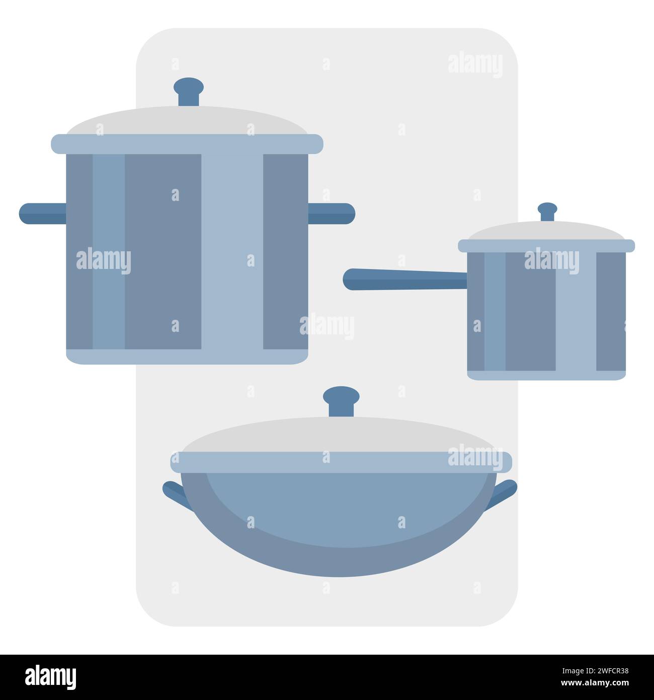 kitchen pan drawing. Kitchen icon set. Vector illustration. stock image ...