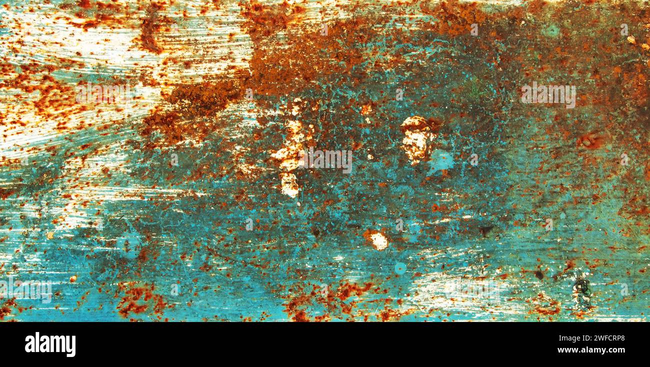 Blue rusty metal texture background close up Stock Photo - Alamy