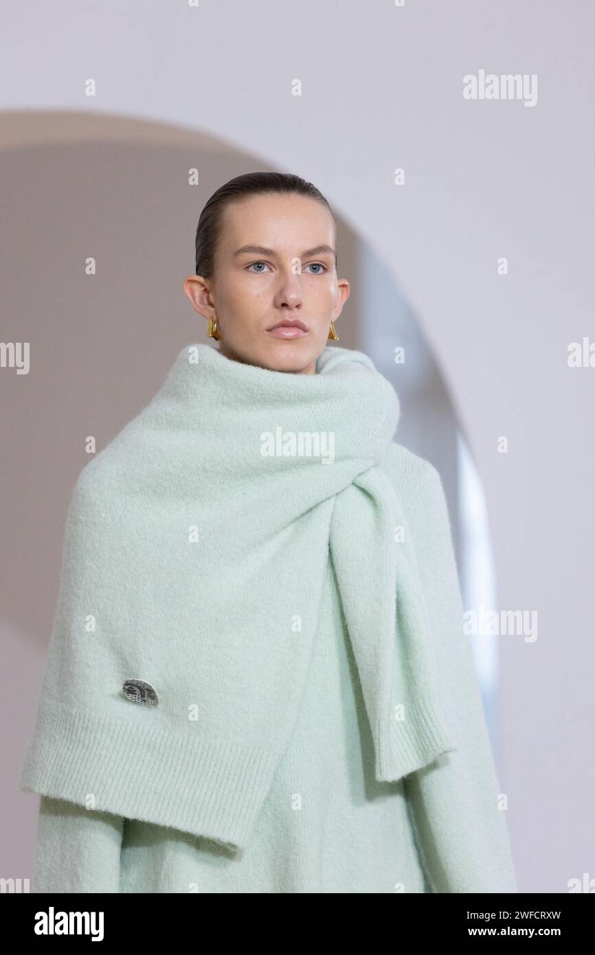Copenhagen, Denmark. January 30th, 2024. A model on the catwalk at the ...
