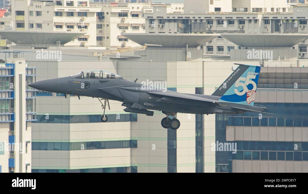 Republic of Singapore Air Force F15SG 55th Anniversary Tail Livery ...