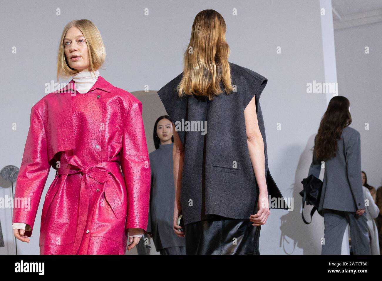 Copenhagen, Denmark. January 30th, 2024. Models on the catwalk at the ...