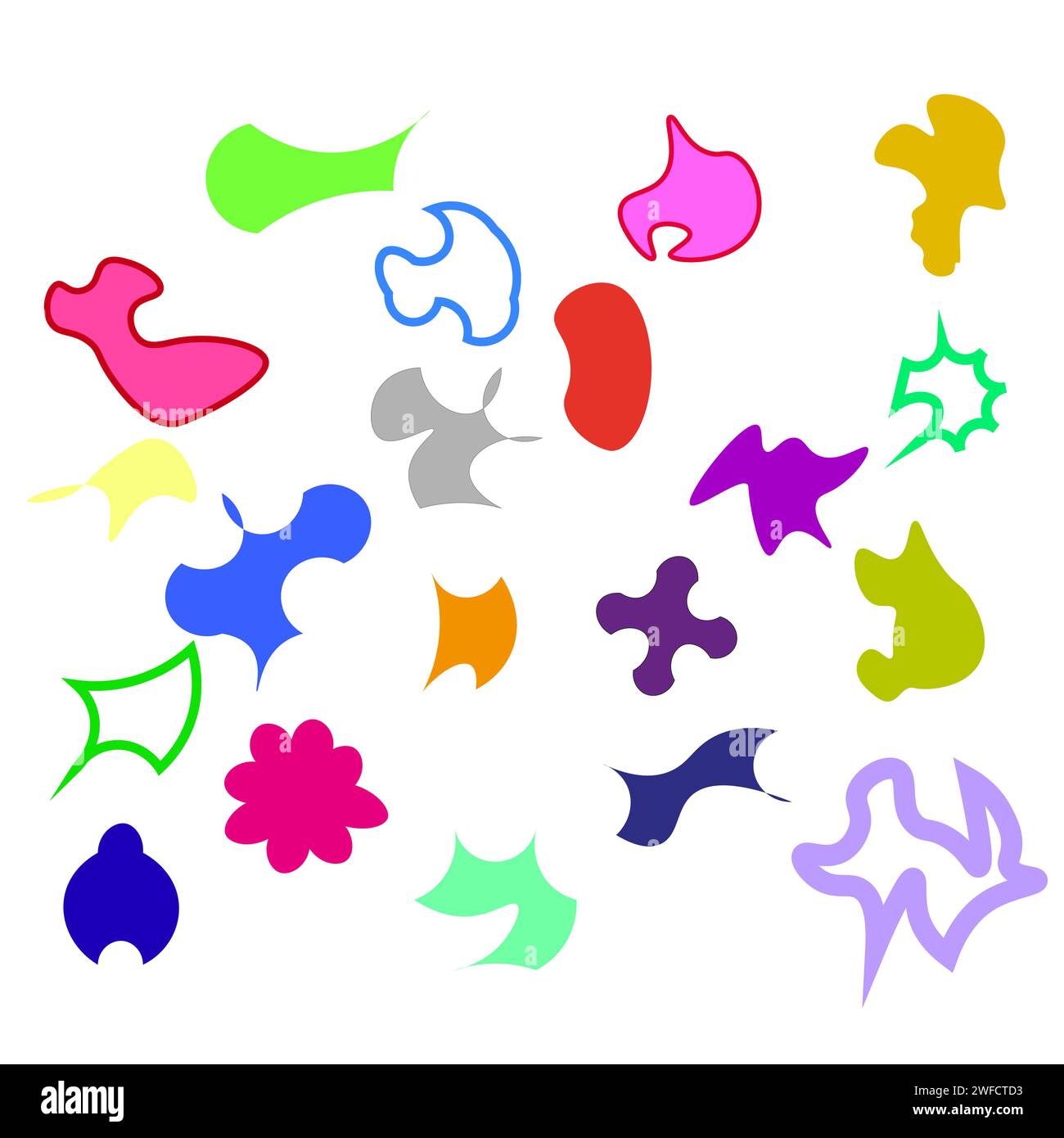 Doodle Geometric element. simple spots decorative element. Vector ...