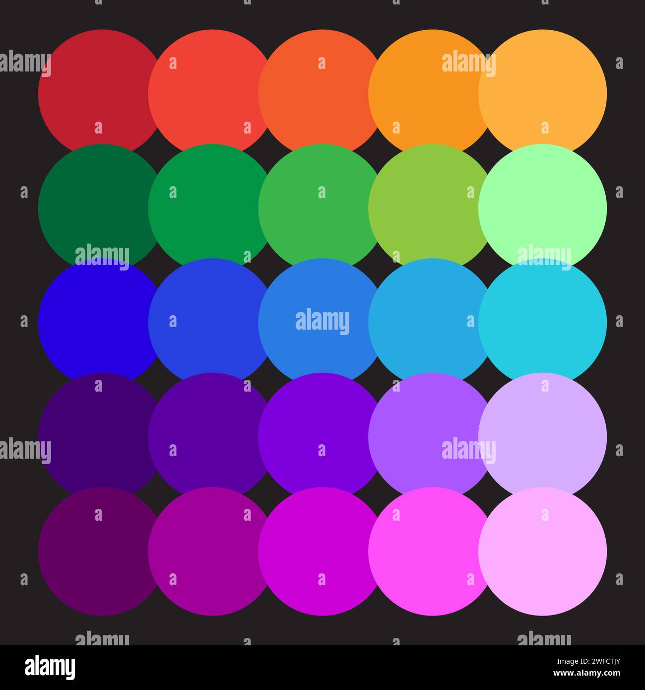 Trendy palette circles, great design for any purposes. Pastel color ...