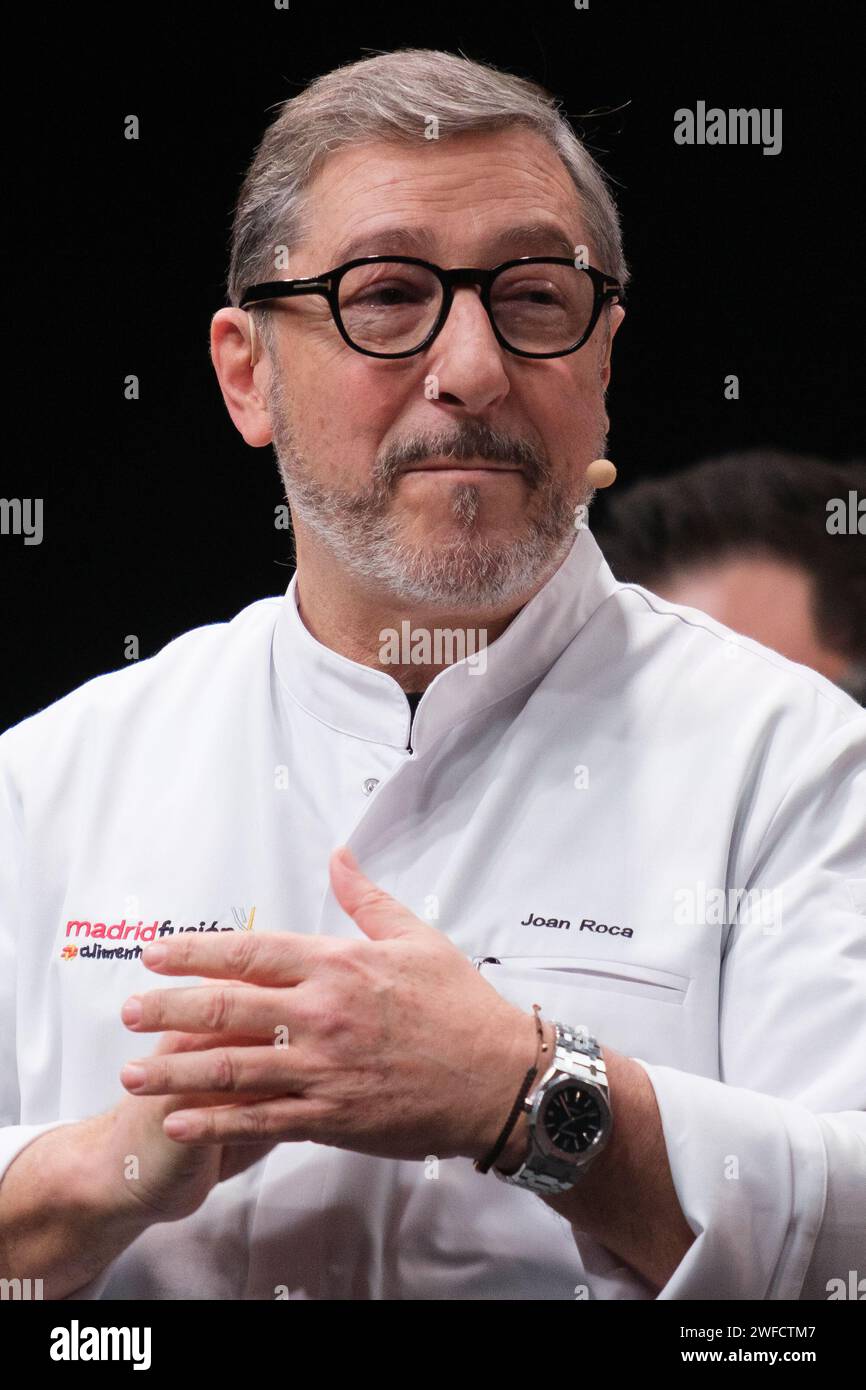 Madrid, Spain. 30th Jan, 2024. Spanish chef Joan Roca of El Celler de ...