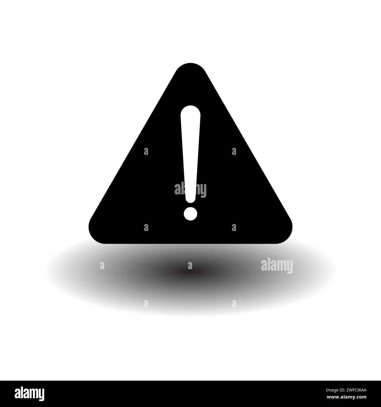 Black warning sign, great design for any purposes. Alert message ...