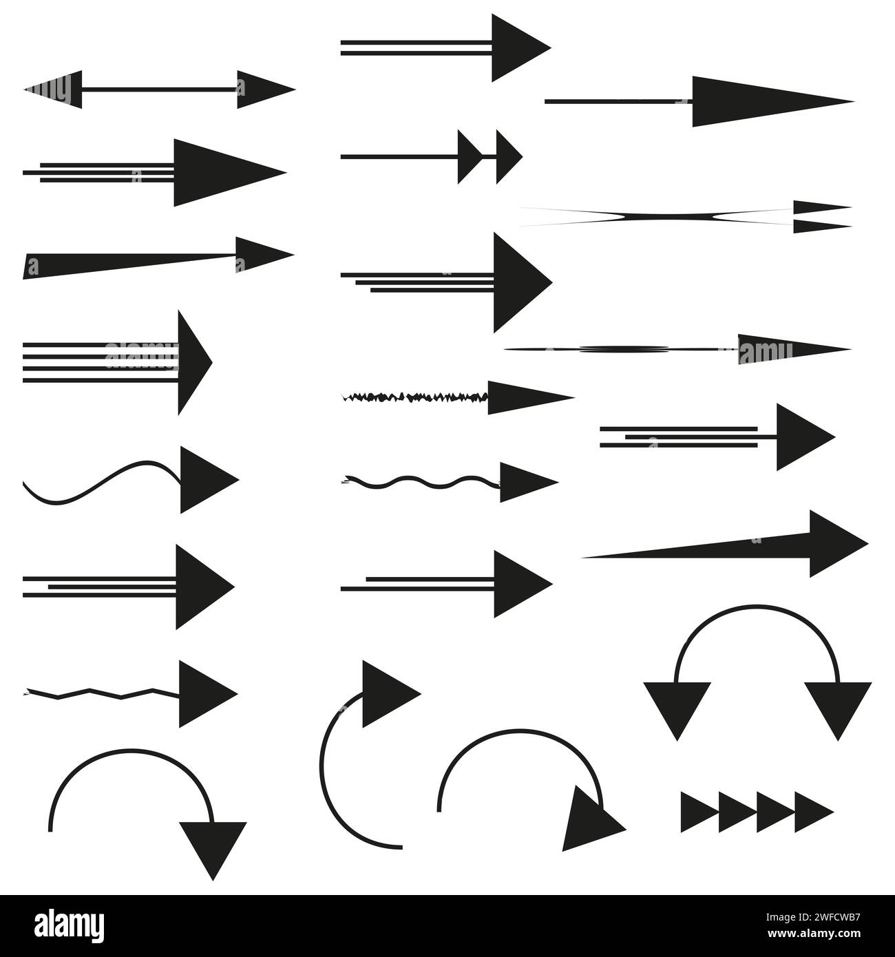 Different straight arrows. Abstract grunge texture. Vector illustration ...