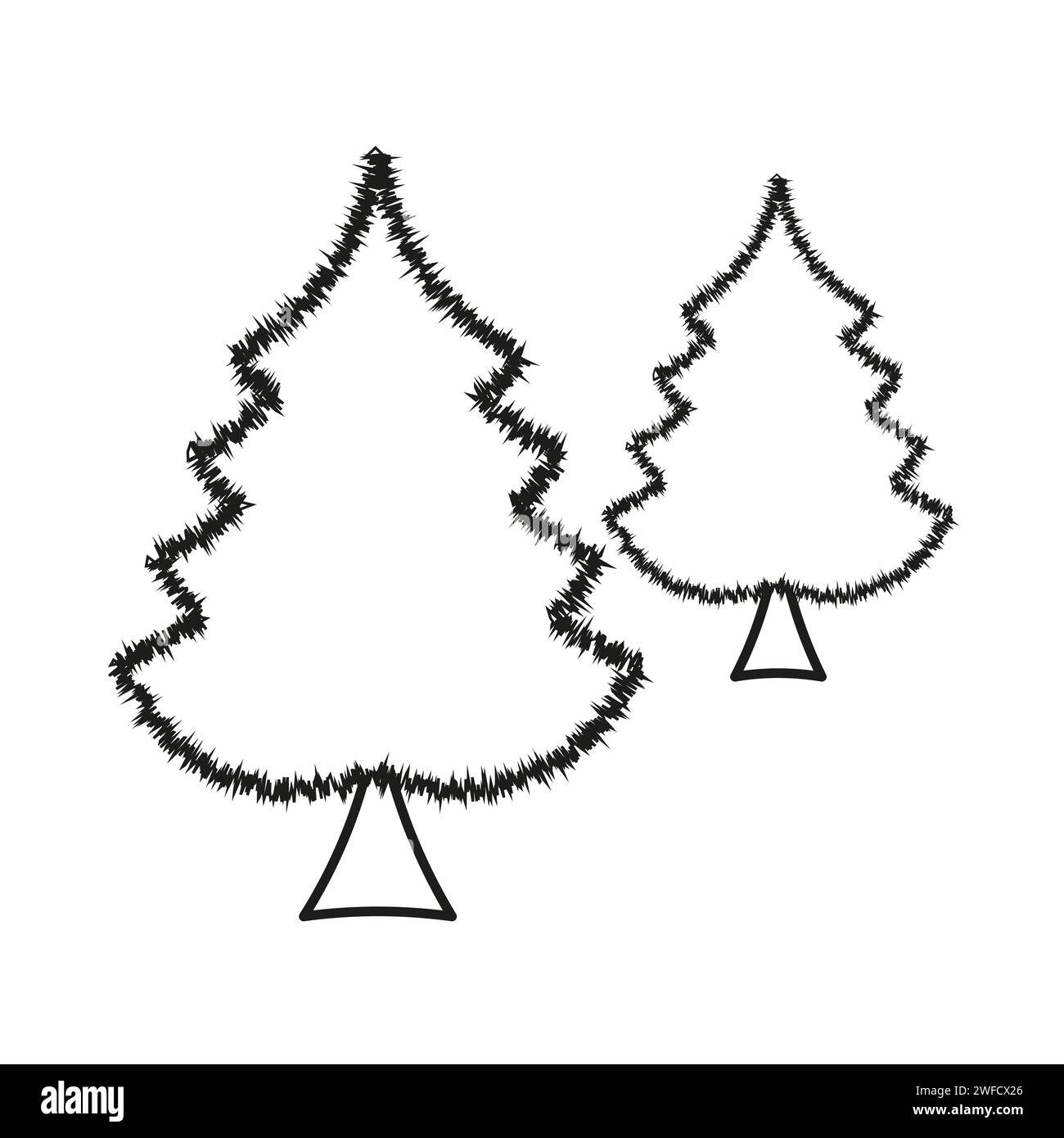 Fresh spruce element design Cut Out Stock Images & Pictures - Alamy