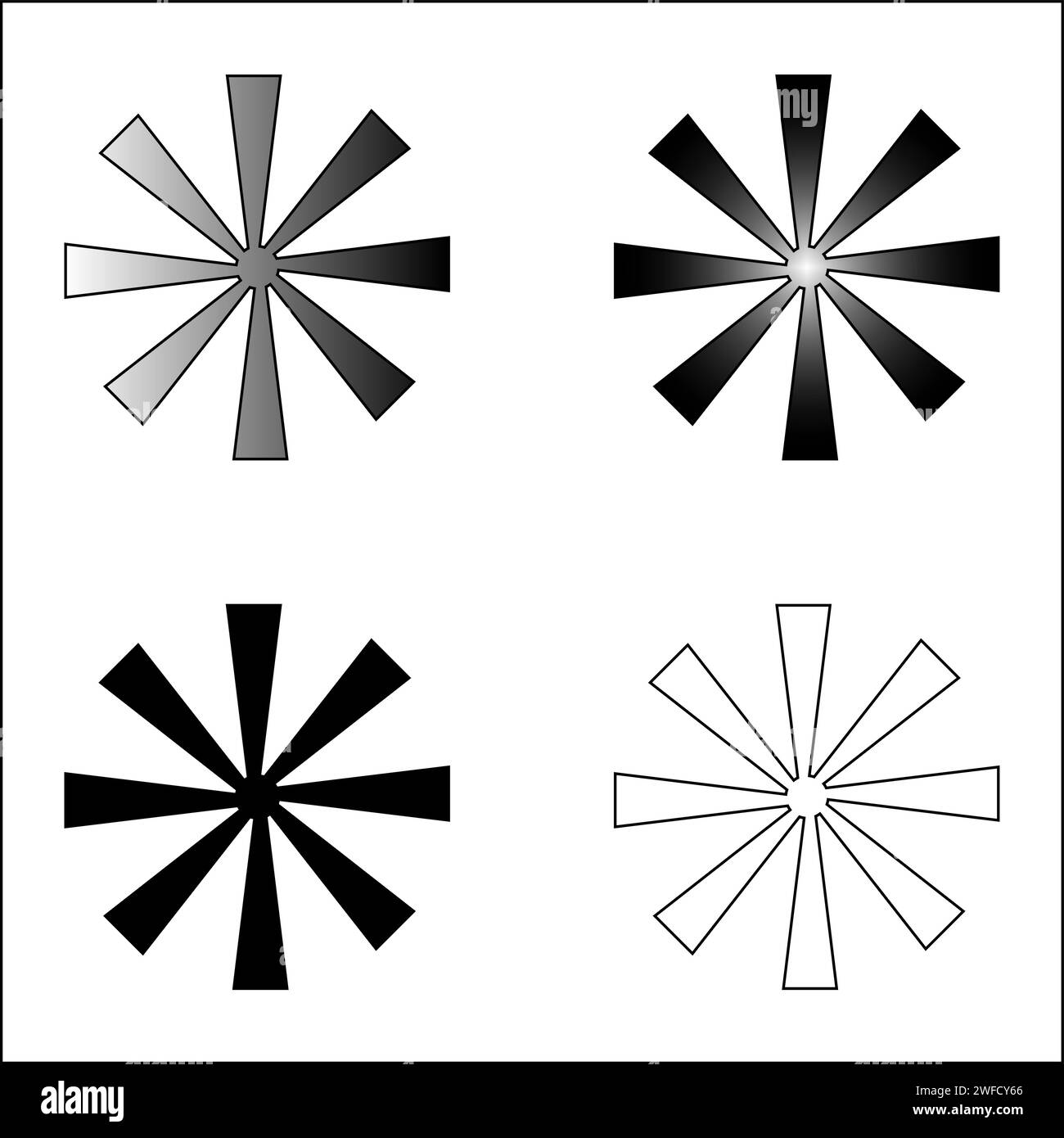 Circle large rays. Vintage retro. Geometric background. Vector ...