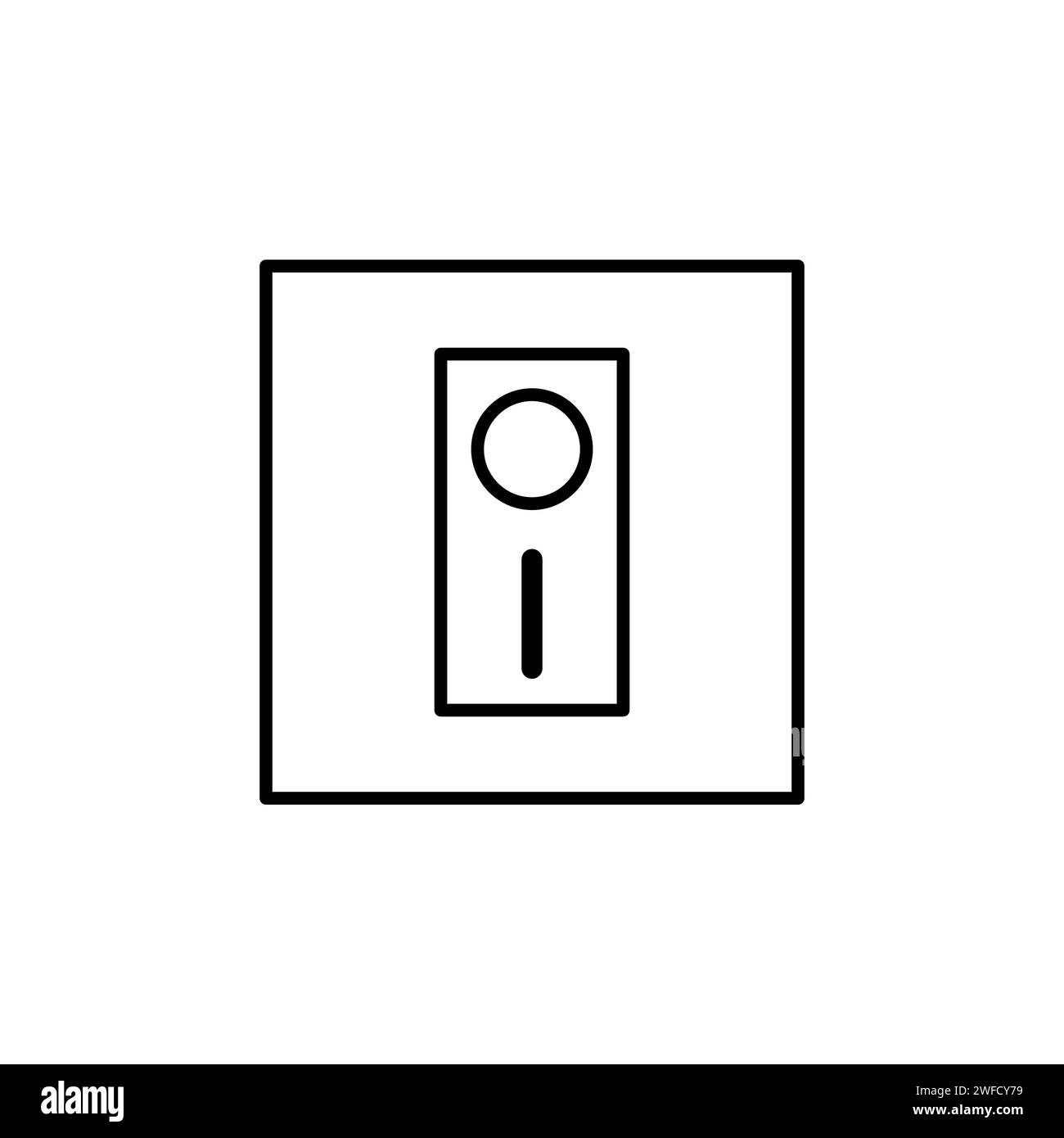 Switch icon. Electric power. Vector illustration. Stock image. EPS 10 ...