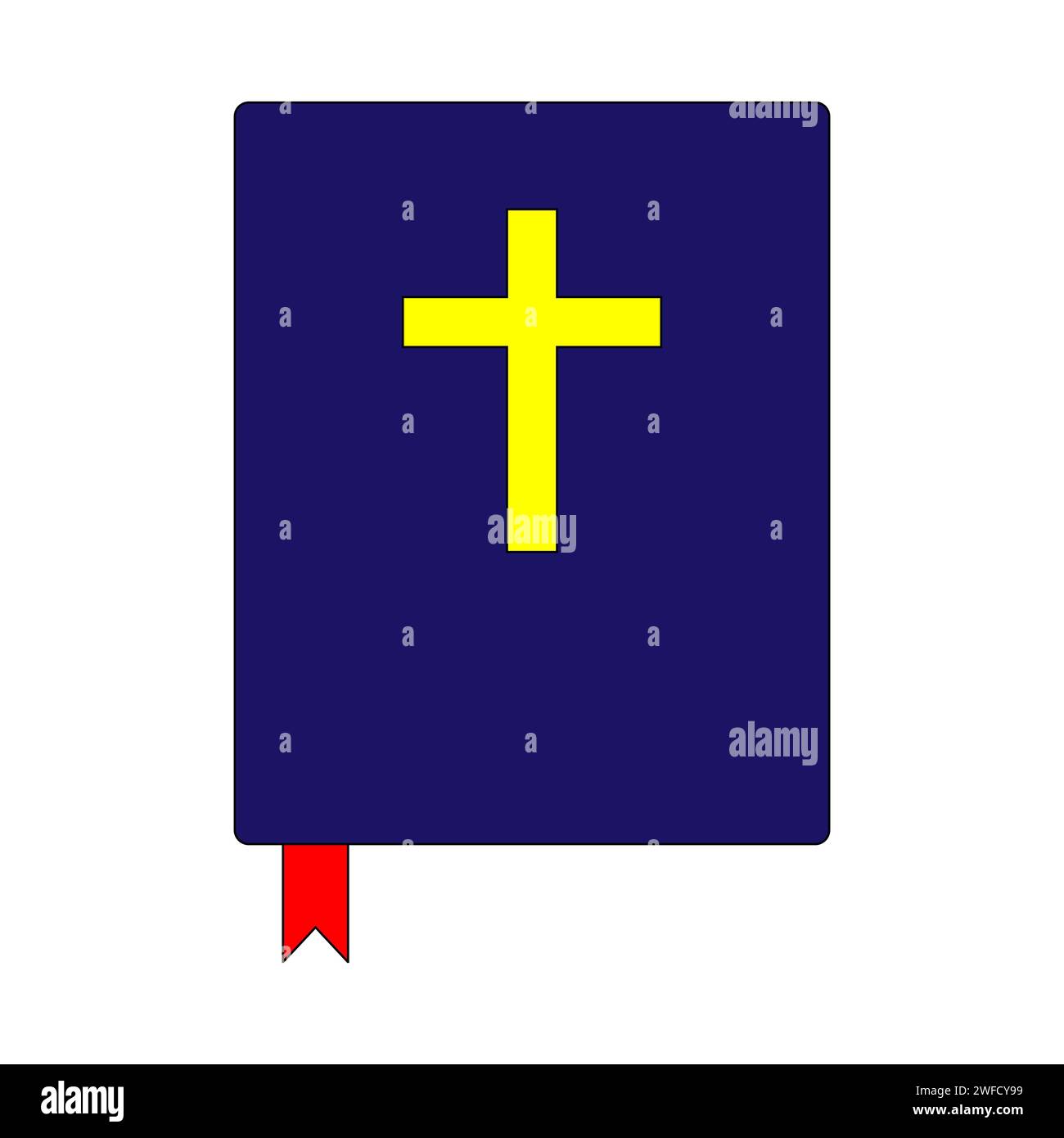 Holy bible icon. Colored element. Religion background. Isolated object ...