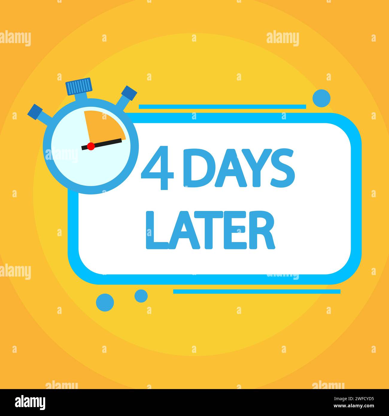 4 days letter. Special offer symbol. Discount promotion. Vector ...