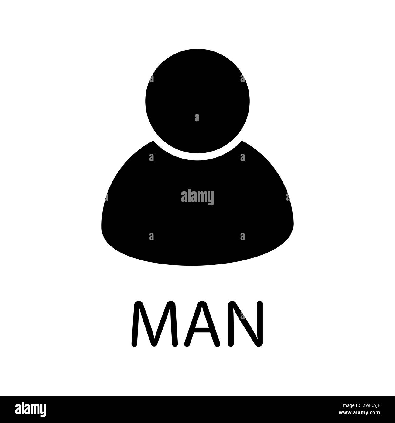 Icon man, great design for any purposes. Vector illustration. Stock ...