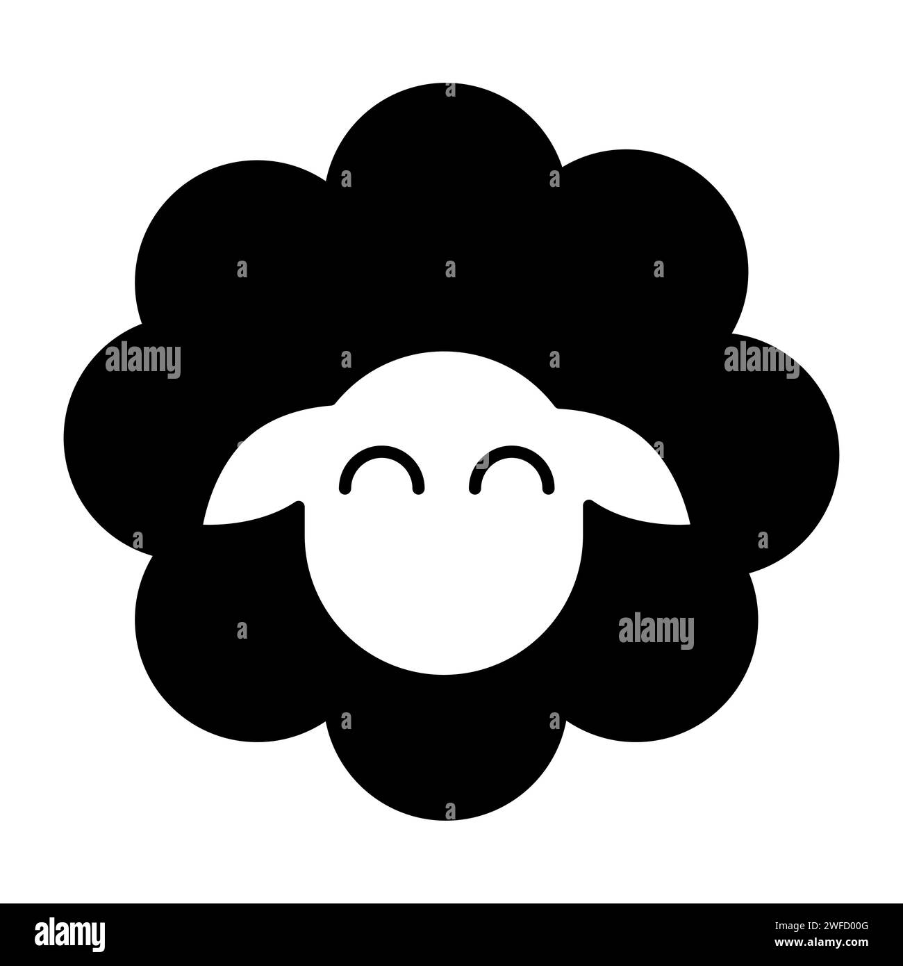 sheep muzzle icon. Vector illustration. stock image. EPS 10 Stock ...