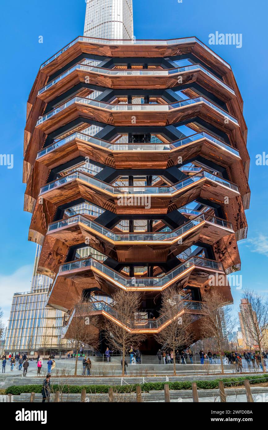 New York, USA - March 8, 2020: The Vessel, project by architect Thomas ...