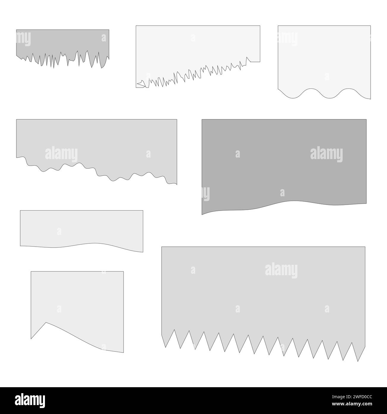 Torn paper shape. Vector illustration. Stock image. EPS 10 Stock Vector ...