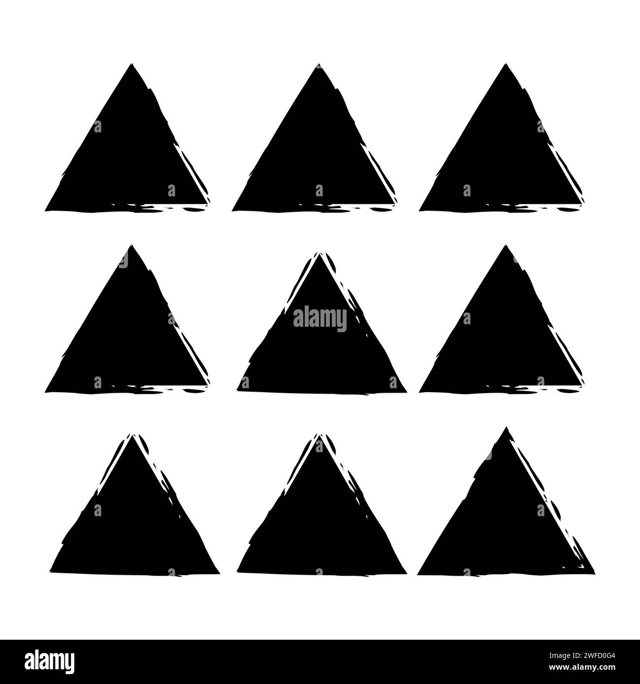 Border triangles Black and White Stock Photos & Images - Alamy