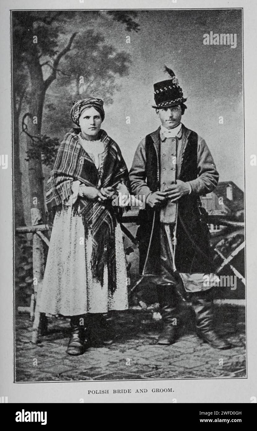 Polish Bride and Groom Poland 1913 by Nevin Otto Winter Stock Photo - Alamy