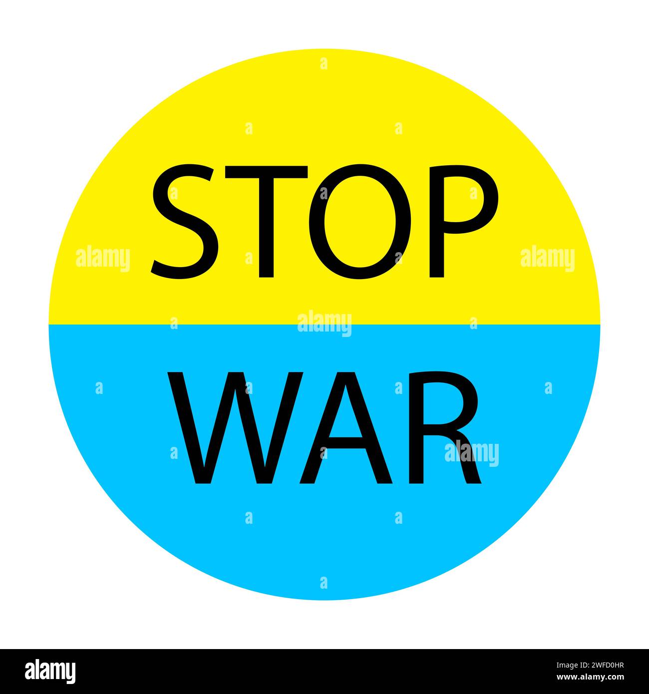 Circle ukraine stop war. Stop war sign. Peace symbol. Support ukraine ...