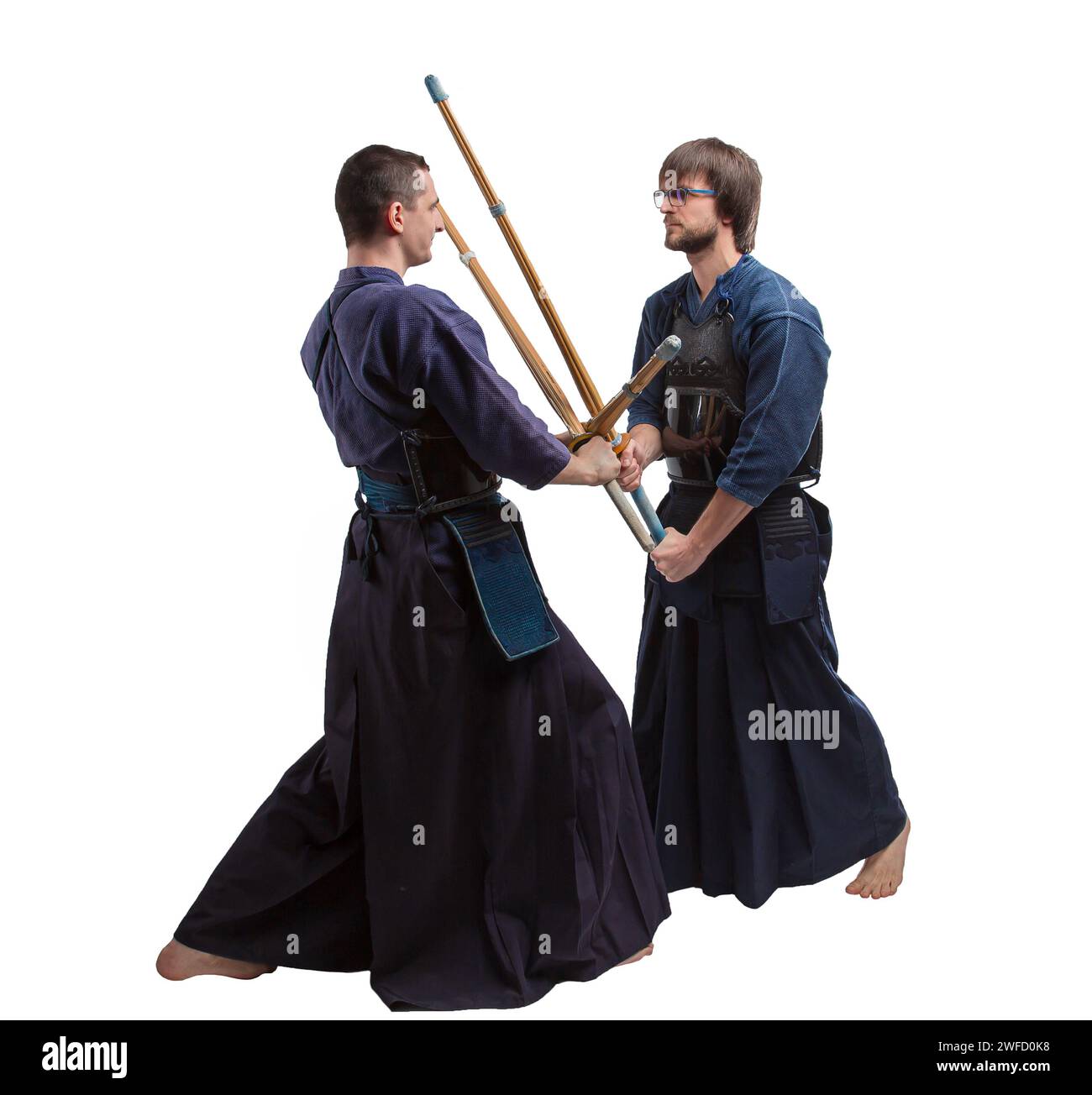 Samurai fighting two swords hi-res stock photography and images - Alamy