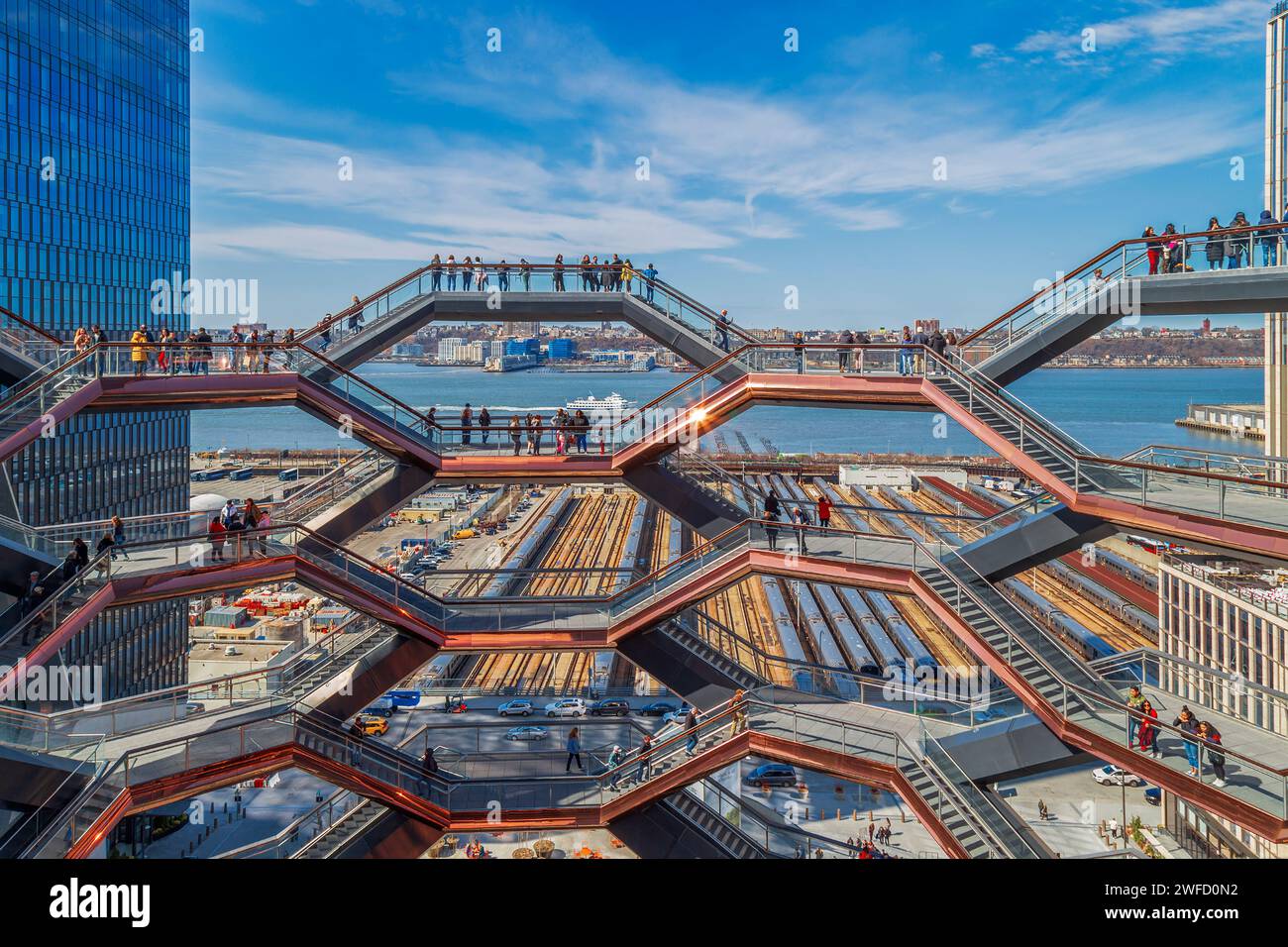 New York, USA - March 8, 2020: The Vessel, project by architect Thomas ...