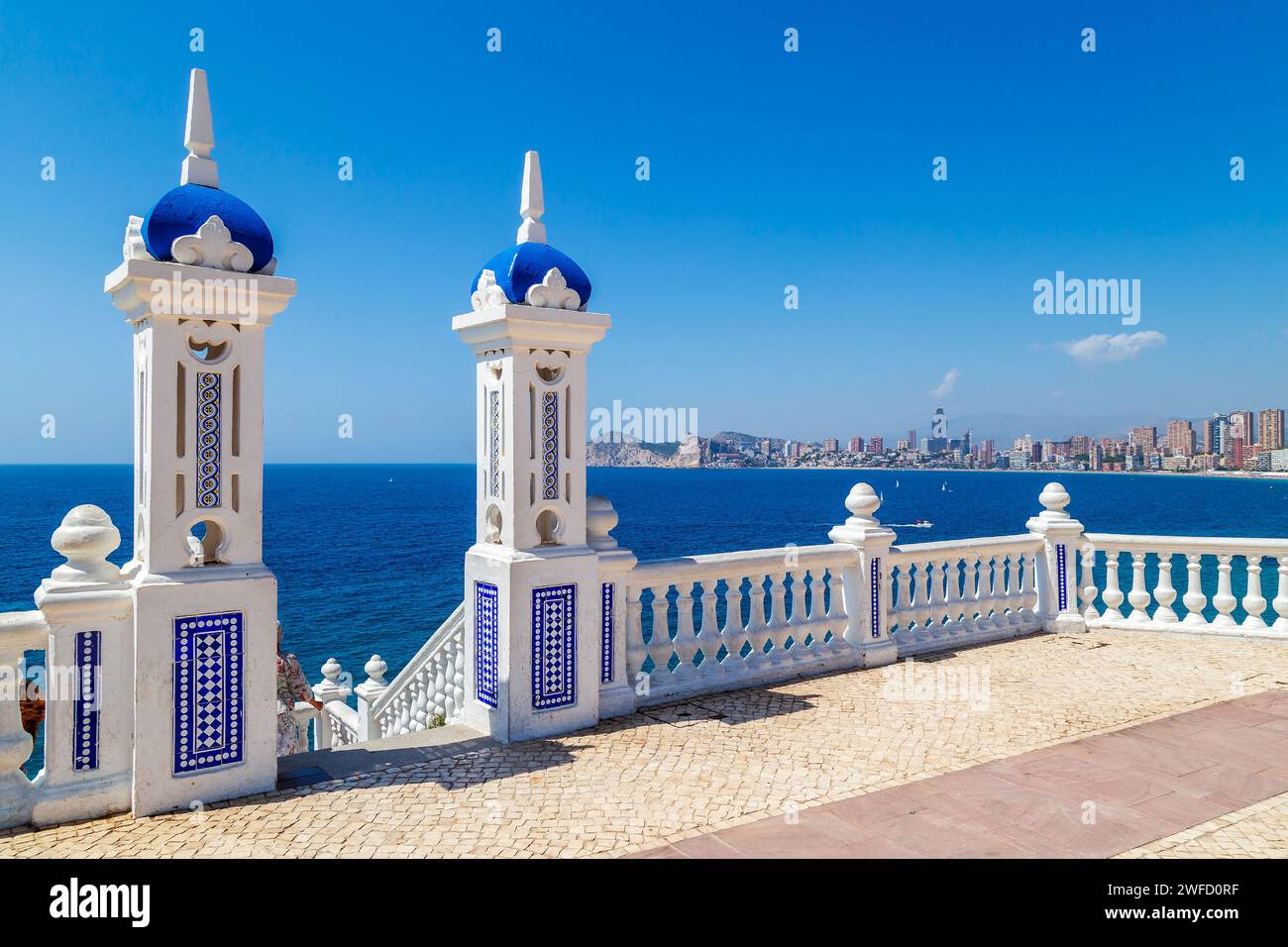 BENIDORM, SPAIN - AUGUST 13, 2020: View of skyscrapers of the city from ...