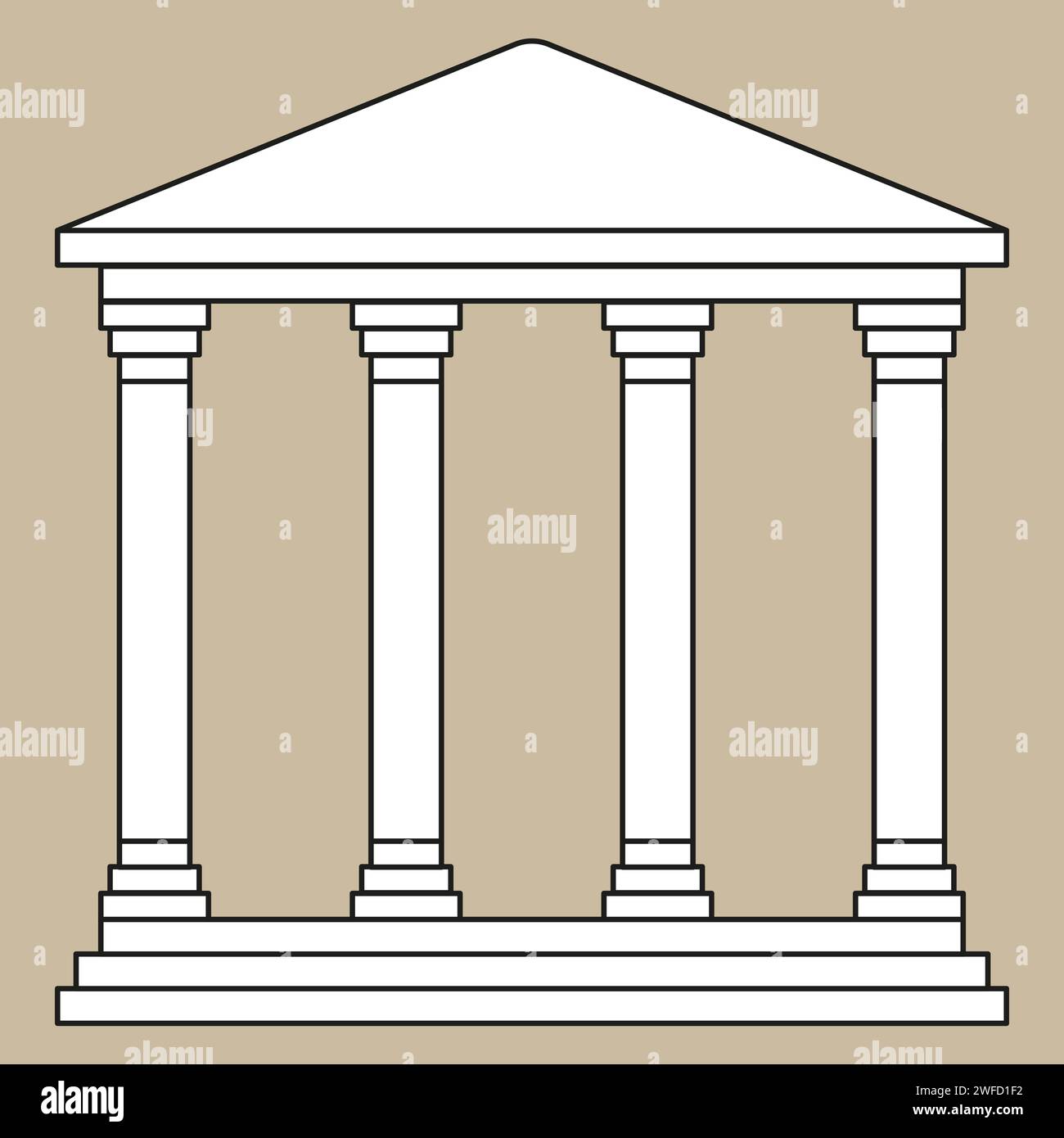 Roman columns roof. Classic roman columns roof, great design for any ...