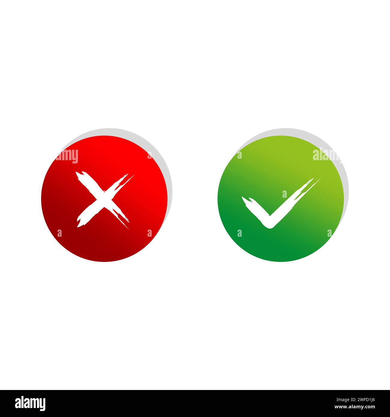 cross tick circles. Vector illustration. stock image. EPS 10 Stock ...