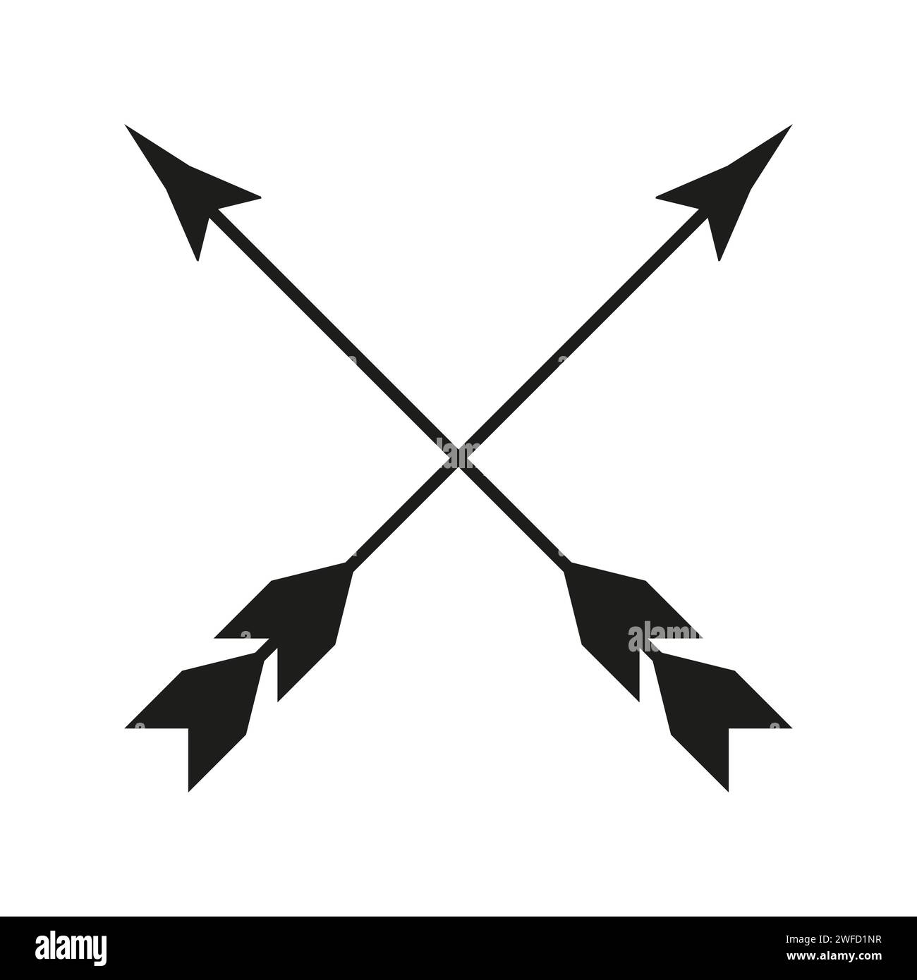 Two crossed arrows hi-res stock photography and images - Alamy