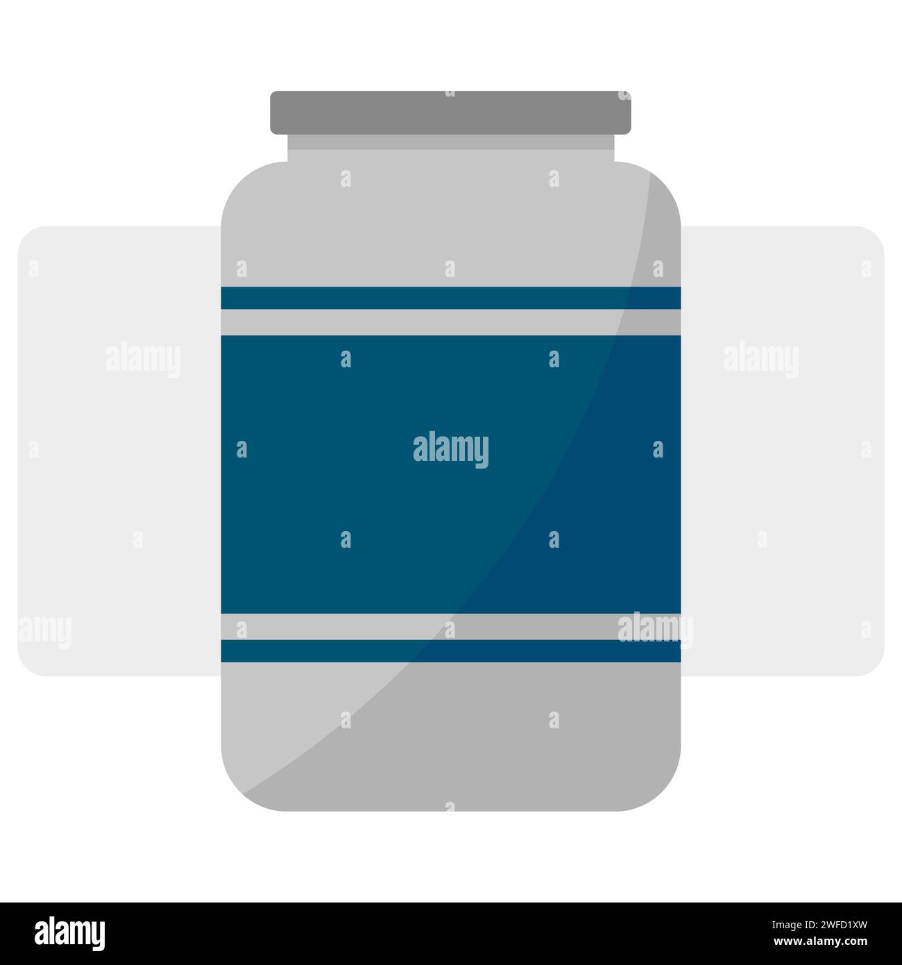 blue jar for medical design. Vector illustration. stock image. EPS 10 ...